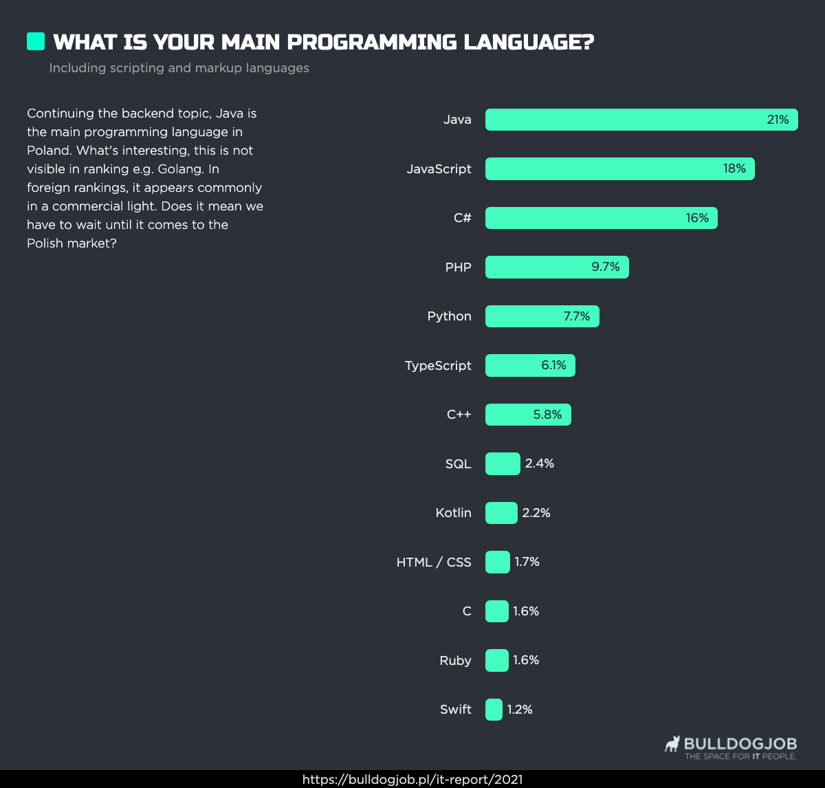 Report on polish programmers - find out about earnings and